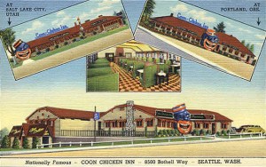 Famous in its day, now infamous: Coon Chicken Inn | Restaurant-ing ...