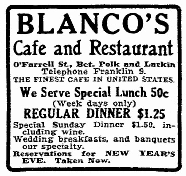 Famous in its day: Blanco’s | Restaurant-ing through history