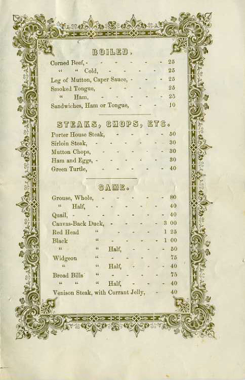 menus | Restaurant-ing through history
